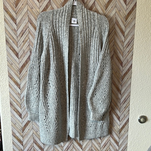 CAbi | Tops | Cabi Long Medium Cardi With Ballooned Sleeves | Poshmark